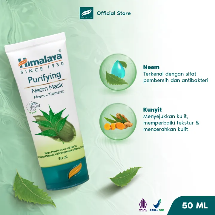 Himalaya Purifying Neem Face Mask 50ml - Masker Wajah Untuk Jerawat ...