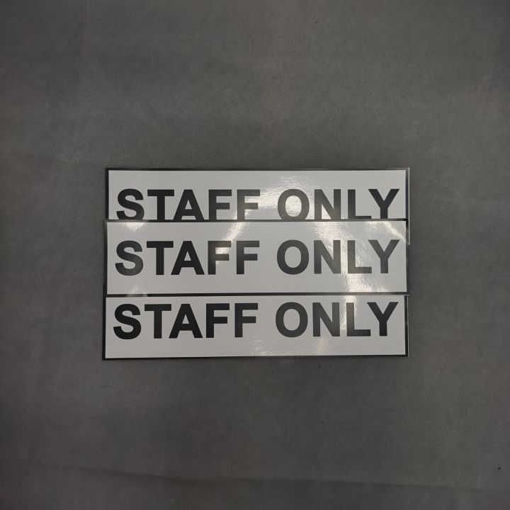 STIKER TANDA LABEL STAFF ONLY | Lazada Indonesia