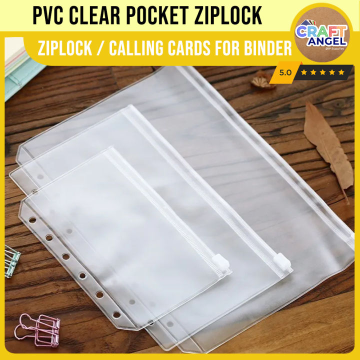 PVC Binder Refill Cover School Supplies 3PCS A5/A6/A7 Waterproof Clear ...