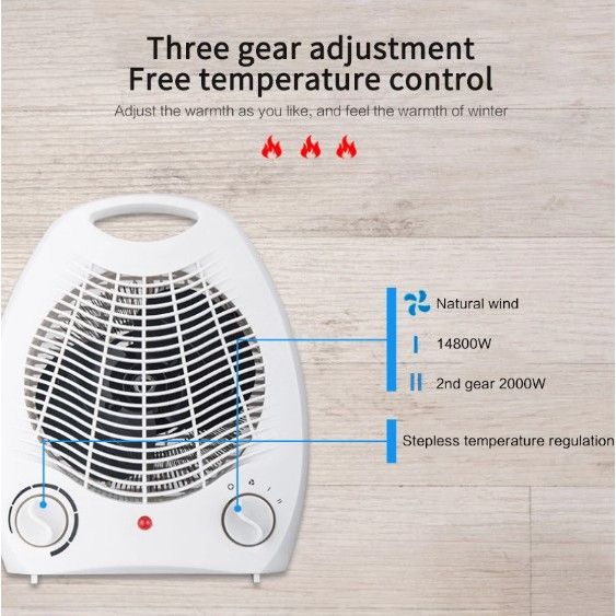 Electric Fan Cold And Hot Dual Purpose Heater Small Silent Energy ...