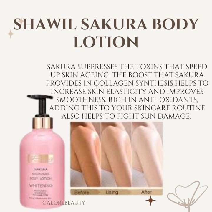 Shawill Sakura Niacinamide Body Lotion Care 500ml | Lazada PH