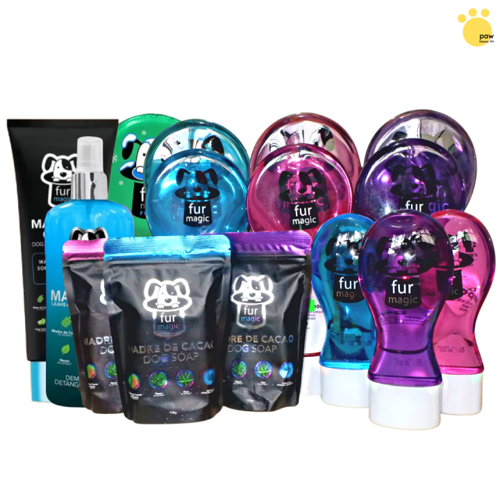 Furmagic Fur Magic Dog Shampoo - Blue, Pink, Violet & Green (Freeze ...