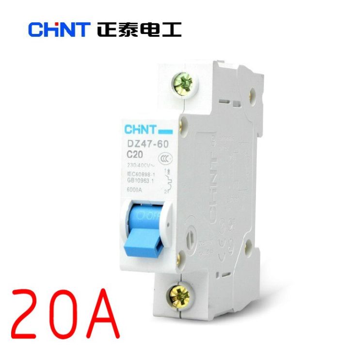 Chint Dz47-60 C20 1p 20a Household Miniature Circuit Breaker With Over Current And Leakage ...
