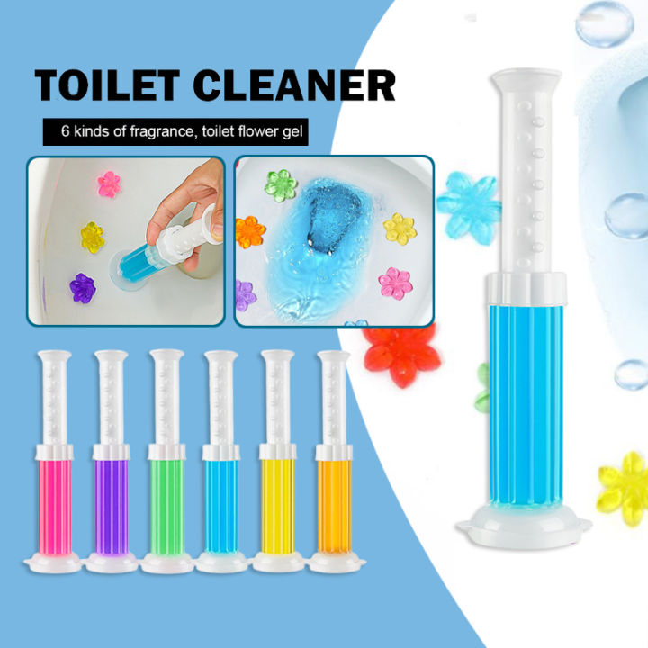 Toilet Cleaning Gel Toilet Cleaner Plastic Gel Flower Fragrance ...