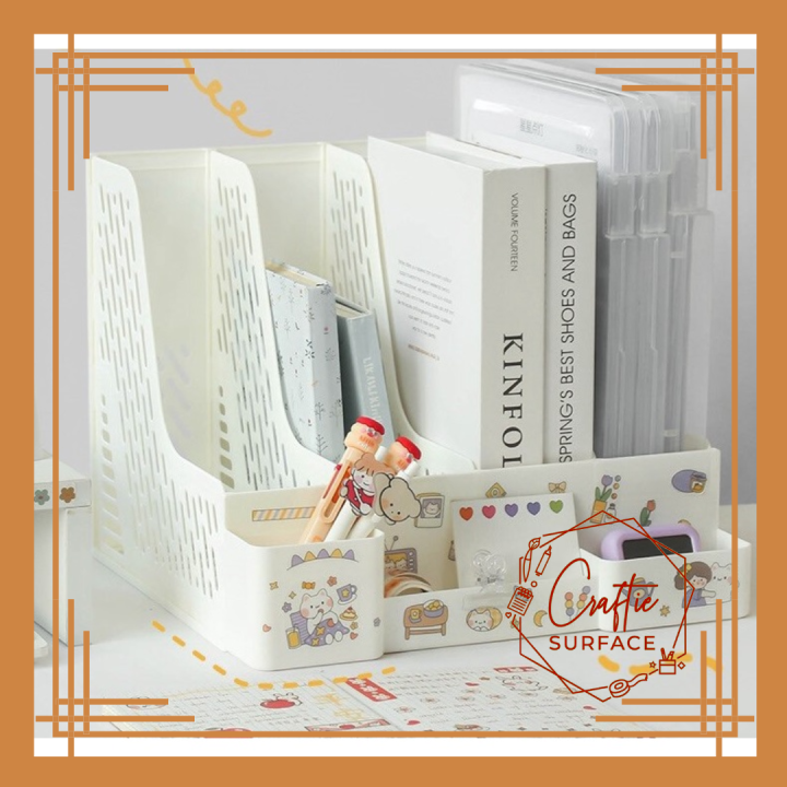 Office File Basket Four Grid File Column Data Rack Folder Storage Rack ...