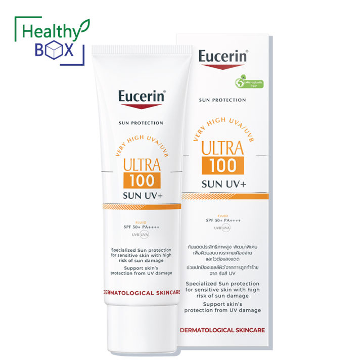 Eucerin Sun Ultra 100 UV+ 80ml. ยูเซอริน ซัน อัลตร้า 100 ยูวี+ 80มล. ...