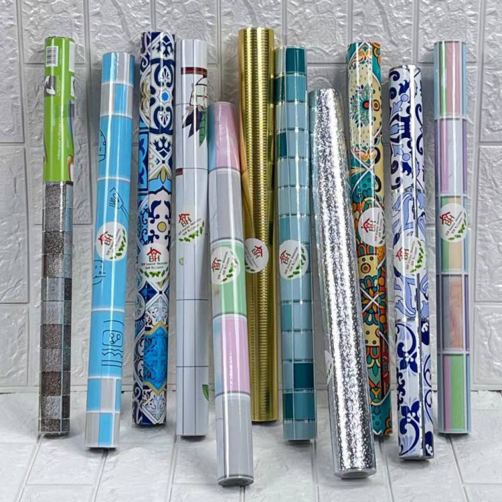 2M*60CM BHW Kitchen Sticker Marble Granite Design Glossy Wallpaper PVC ...