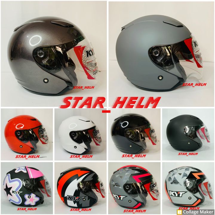 HELM KYT HALF FACE DJ MAXI | Lazada Indonesia