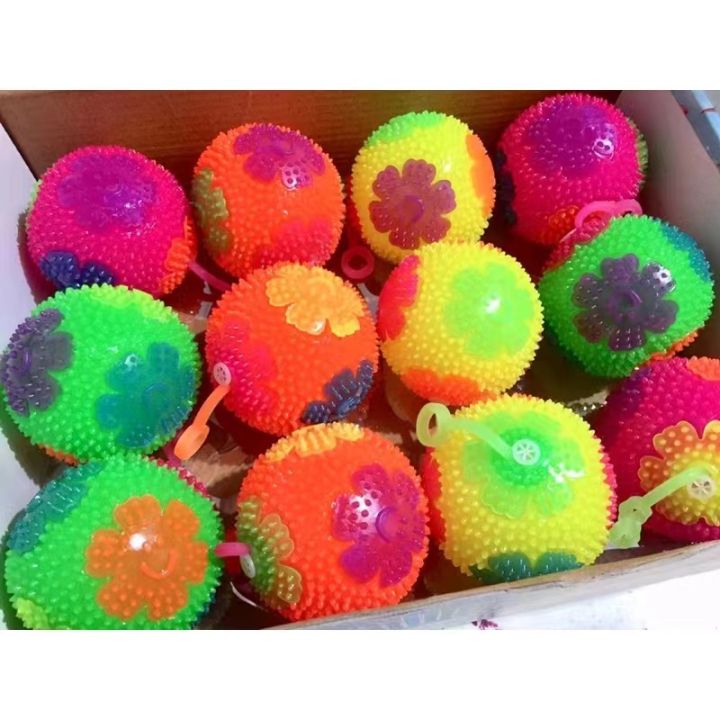 KES flower flashing bouncing balls with led lights (random design) COD ...