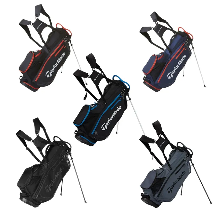 11GOLF - ถุงกอล์ฟ TaylorMade TM23 Pro Stand Bag (NAVY/RED BLACK/RED ...
