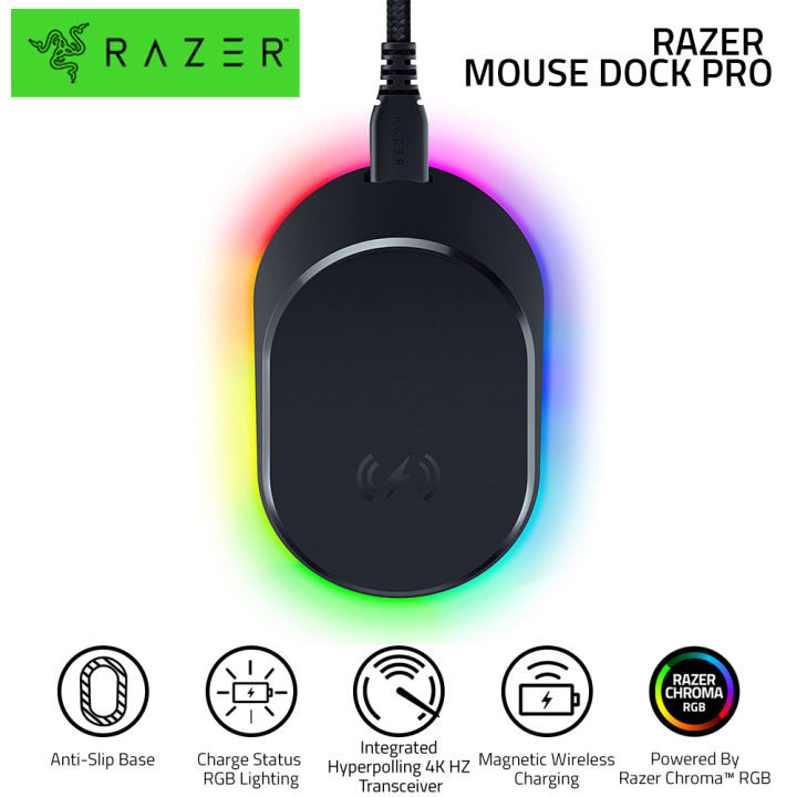 Razer Mouse Dock Pro + Razer Wireless Charging Puck Bundle - FRML Packaging | Lazada PH