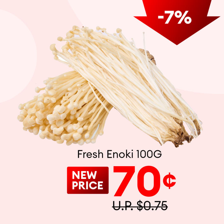 Fresh Enoki Mushroom 100G | Lazada Singapore