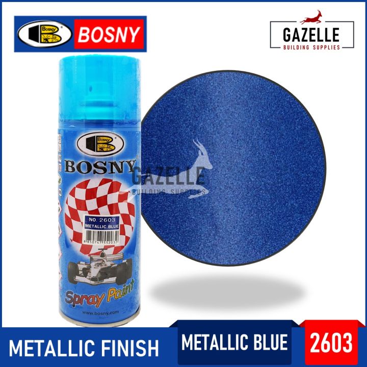 Bosny Metallic Spray Paint - #2603 Metallic Blue | Lazada PH