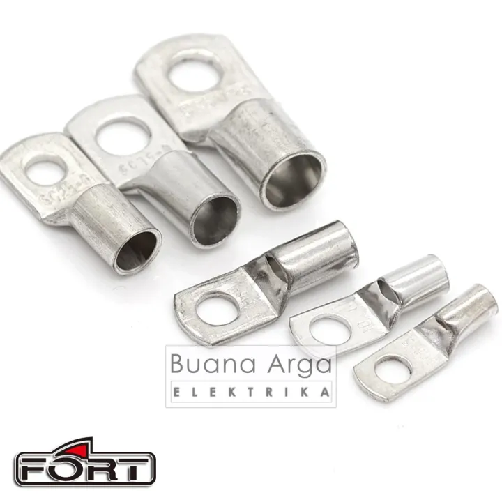 FORT Cable Lug / Skun Kabel SC 25 - Lubang baut 6, 8, 10, 12 Tembaga ...