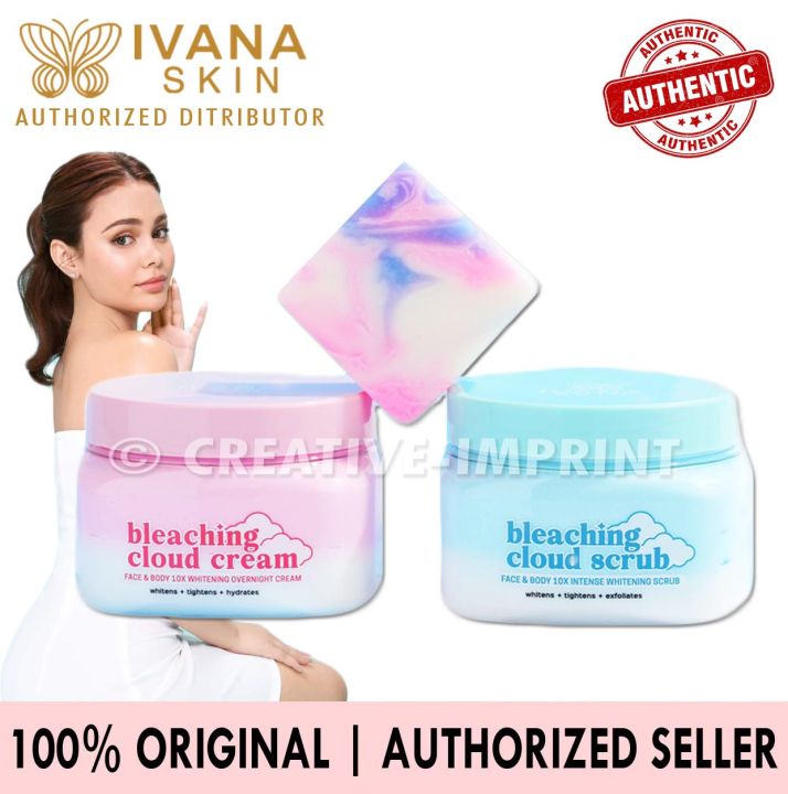 Ivana Skin Bleaching Cloud Scrub, Cream, Soap (Authentic, Authorized ...