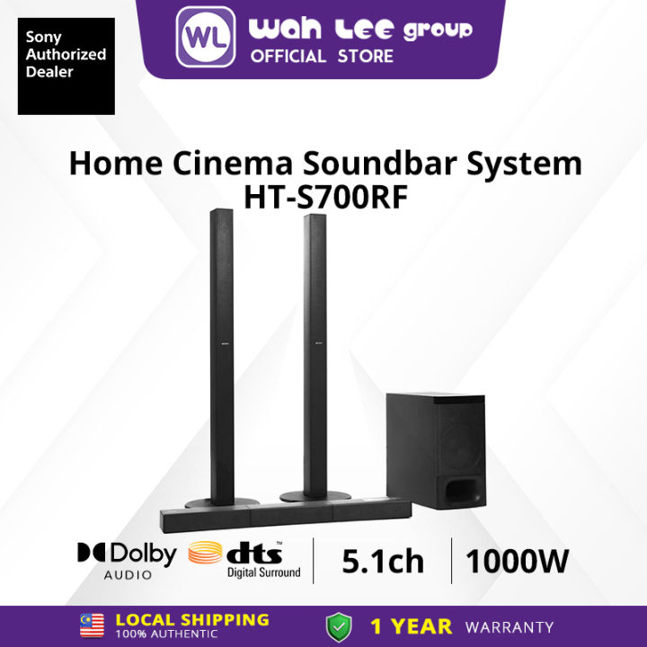 SONY 5.1ch HT-S700RF Dolby Audio 1000W Home Cinema Soundbar System with ...