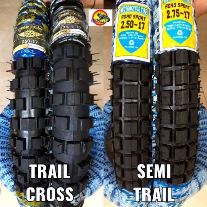 ban motor trail cross dan semi trail sepasang depan belakang ukuran 250 ...