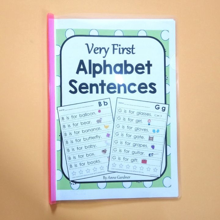 Learning ABC Alphabet Sentences English Training Book Child | Lazada PH
