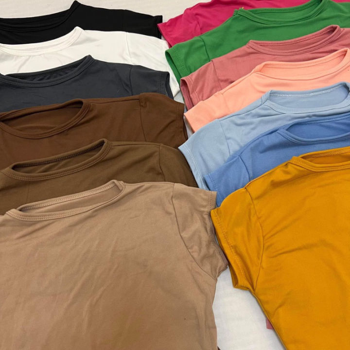 XIN LIZA | Basic Full Length top Double Lining Slim Body Fit Body ...