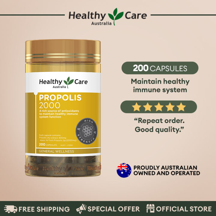 Exp date: Jun 2024 Healthy Care Propolis 2000mg - 200 Capsules | For ...