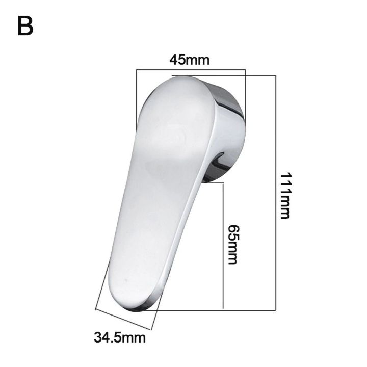 Chrome plated faucet handle 35mm/40mm hot cold faucet mixer tap ...