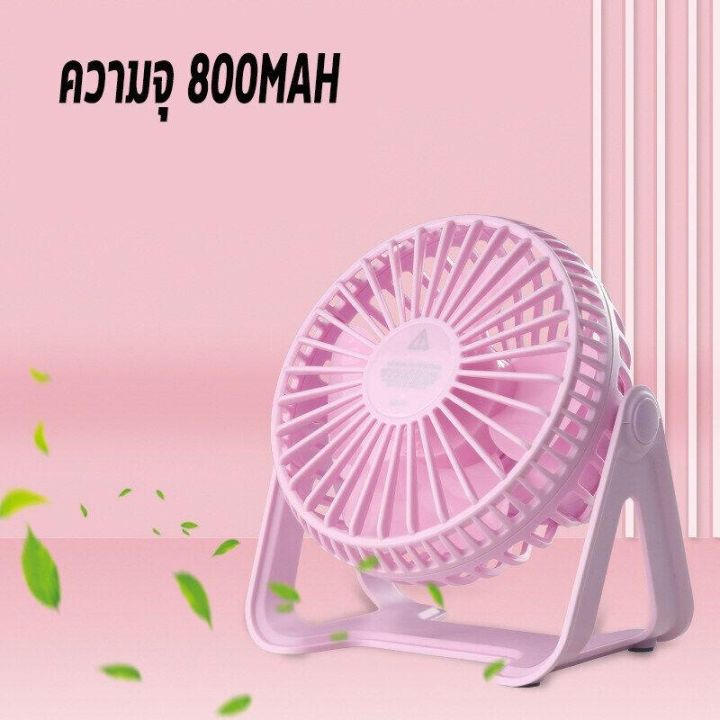 พัดลมพกพา พัดลมUSB ลมแรง2เท่า ขนาดใหญ่ แบบพกพา ชาร์จไฟ USB มี 2 สีให้ ...