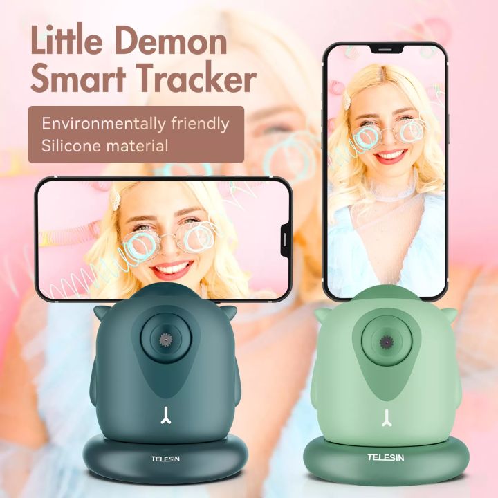 TELESIN Little Monster 360 Rotation Gimbal Auto Face Tracking For Phone ...