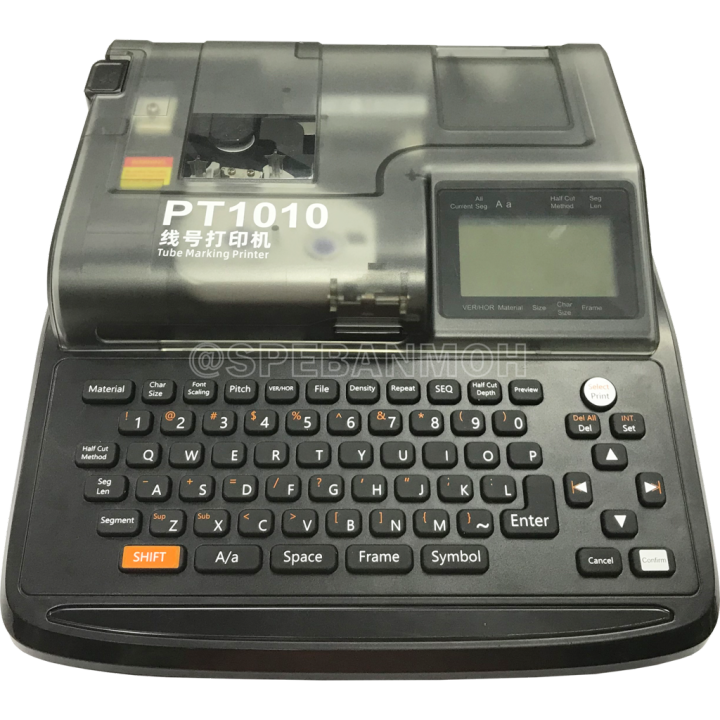 PT1010 เครื่องพิมพ์ปลอกสายไฟ PT-1010 เครื่องพิมพ์ท่อ Hot Mark สติกเกอร์ ...
