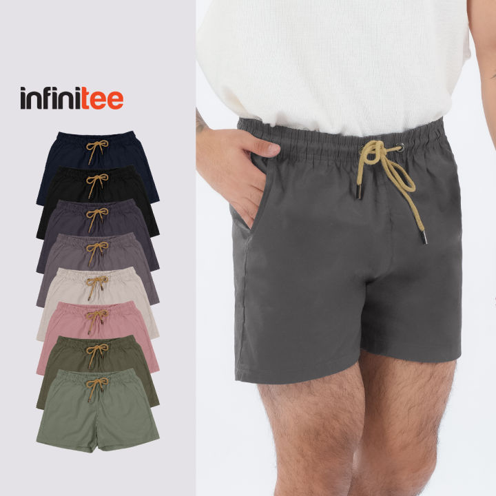 Infinitee Twill Shorts For Men Women with Side Pockets Basic Casual ...