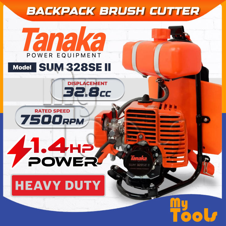Mytools TANAKA Backpack Brush Cutter SUM 328SE II Grass Cutter 1.4HP 32 ...