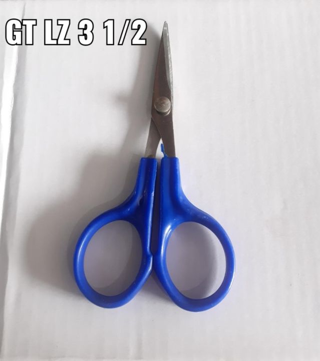 Gunting Bordir Kecil Ujung Bengkok - Biru 3,5 Inch | Lazada Indonesia