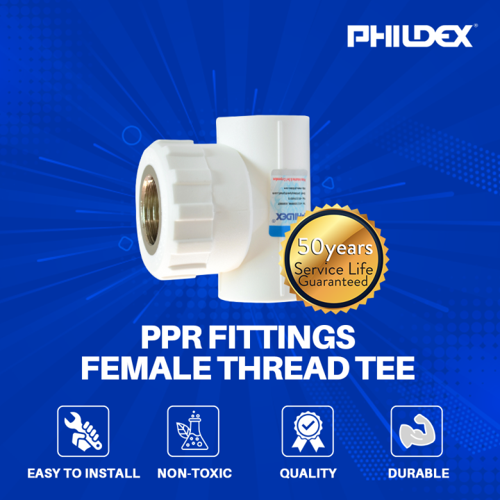 PHILDEX PPR Fittings - Female Thread Tee | Lazada PH