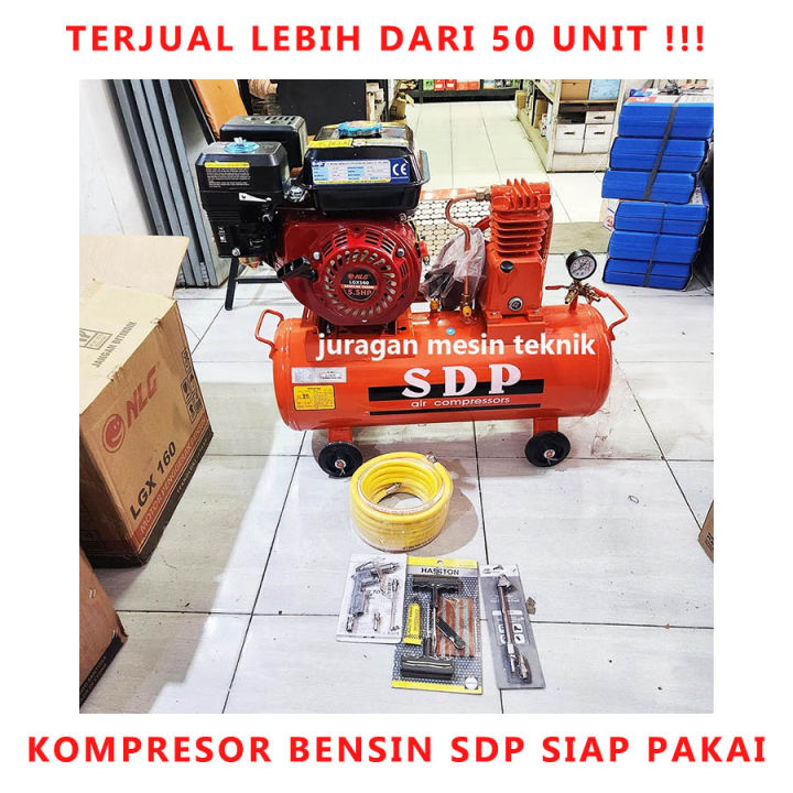 Mesin Kompresor Bensin SDP 1/4HP + Engine GX160 GX 160 Siap Pakai 30 Liter | Lazada Indonesia