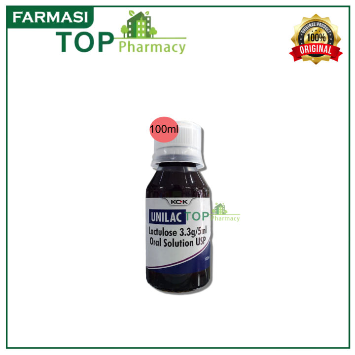 KCK Unilac Lactulose 3.35g/5ml Oral Solution USP 100ml | Lazada