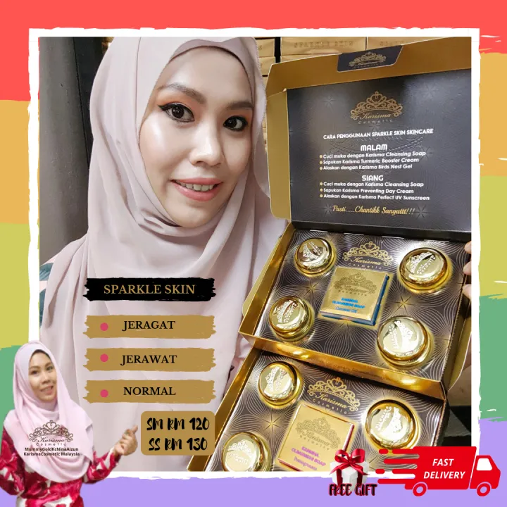 [STOKIS GOLD SAH] SPARKLE SKIN 5 IN 1 KARISMA COSMETIC | Lazada