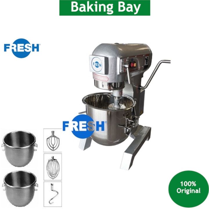 FRESH Food Mixer Stand Mixer 20L Capacity 6KG Dough 1100Watt Heavy Duty ...