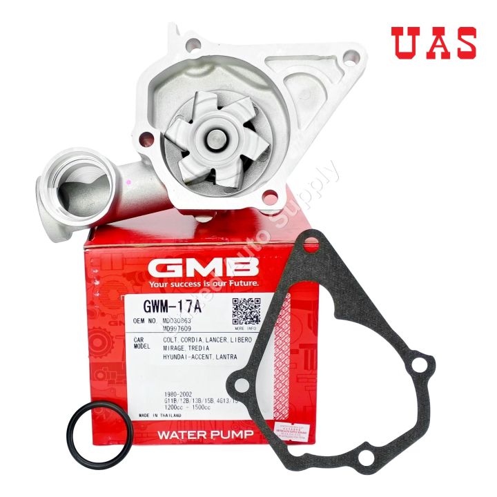 GMB Water Pump GWM-17A for HYUNDAI getz 1.3cc, PROTON Saga Wira Satria 1.3cc 1.5cc | Lazada