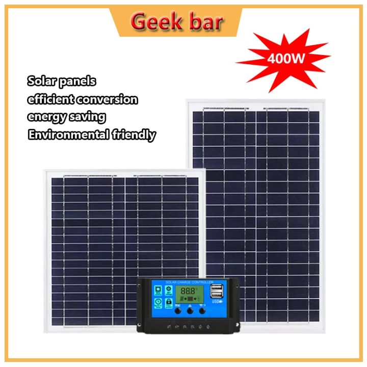 【24H Ship】 400W Solar Panel 18 Volt Pv Solar Module Cell Panel ...