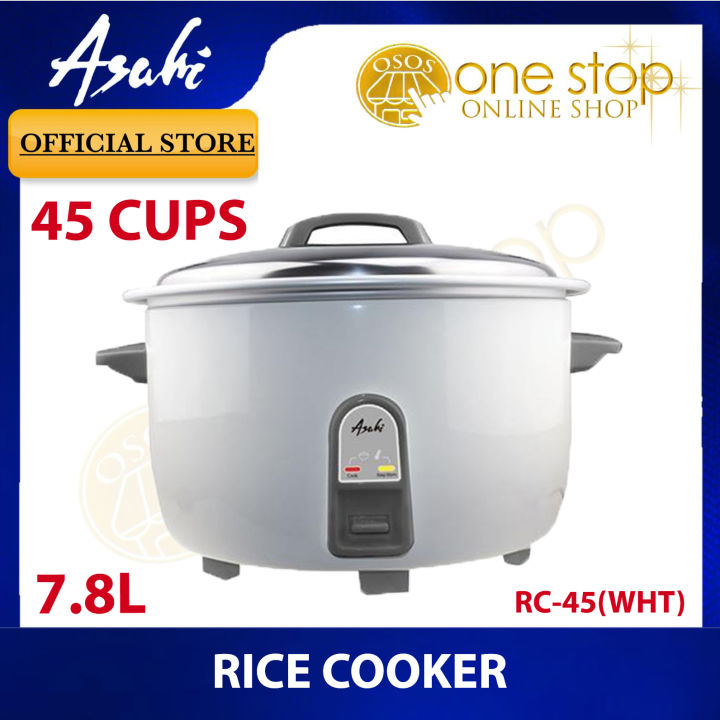Asahi Original Commercial Rice Cooker 45cups (7.8L) RC-45 •OSOS ...