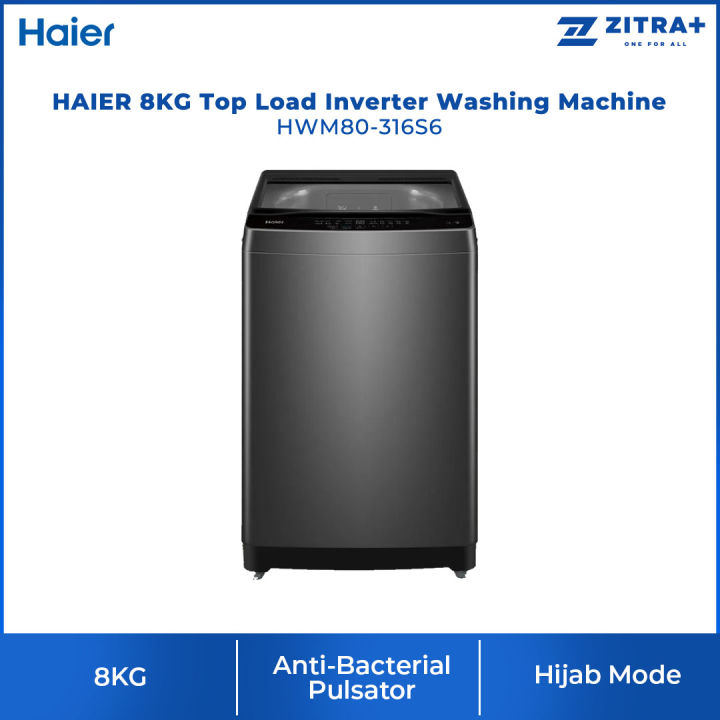 HAIER 8KG Top Load Inverter Washing Machine HWM80-316S6 | Anti ...