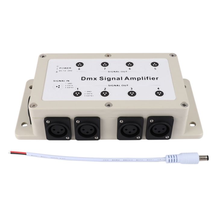 Dc12-24V 8 Channel Output Dmx Dmx512 Led Controller Signal Amplifier ...