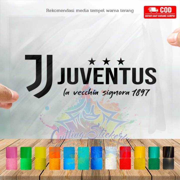 Juventus 1897 Cutting Sticker Variasi Motor Mobil Stiker Reflektif ...