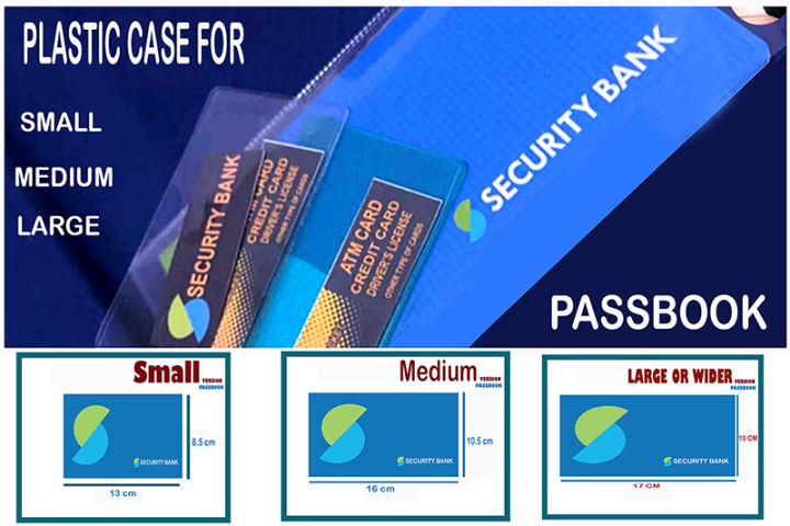 SECURITY BANK PASSBOOK PLASTIC CASE - DIFFERENT SIZES TO CHOOSE FROM ...