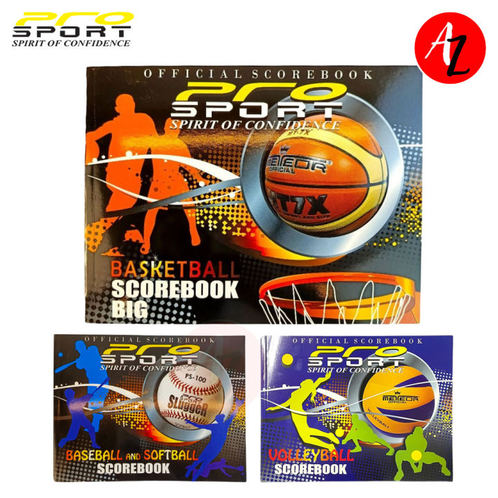 Pro Sport Basketball Volleyball Baseball Softball Scorebook Big Official Record Score Book ...