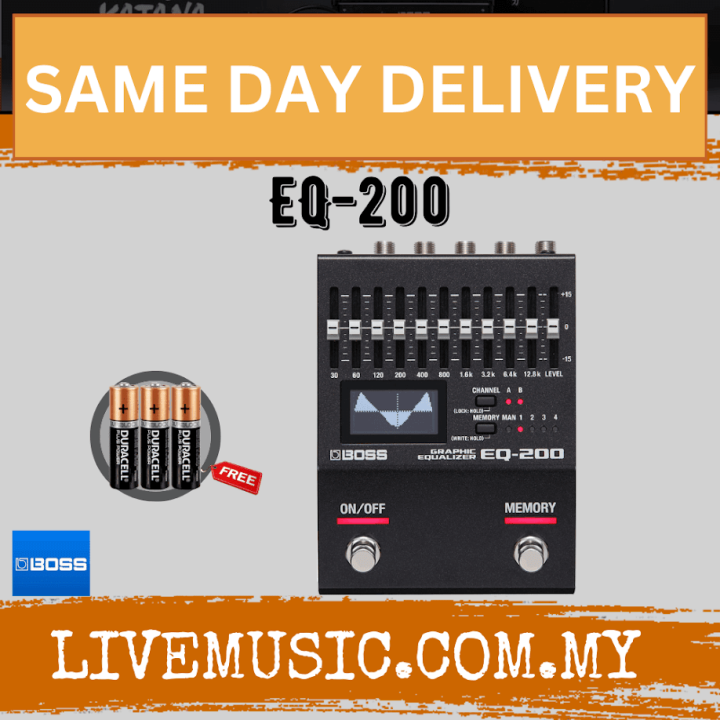 Boss EQ-200 Graphic Equalizer Pedal (EQ200) | Lazada