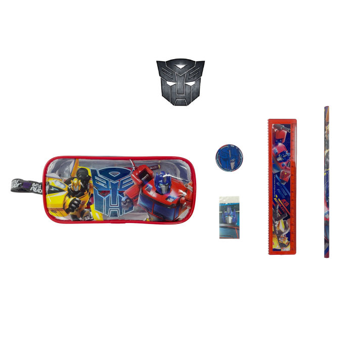 🌟 New! Transformers Optimus Prime & Bumblebee Transparent Square Pencil ...