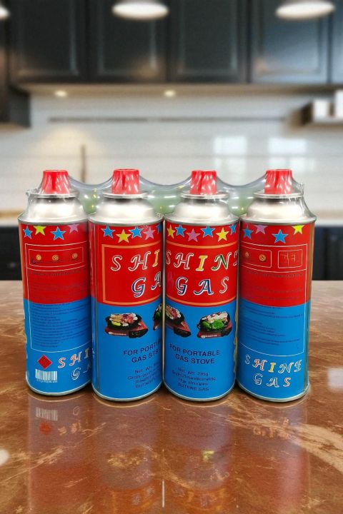 SHINE Butane Fuel Canister 250g – Non-Refillable, Safe & Efficient ...