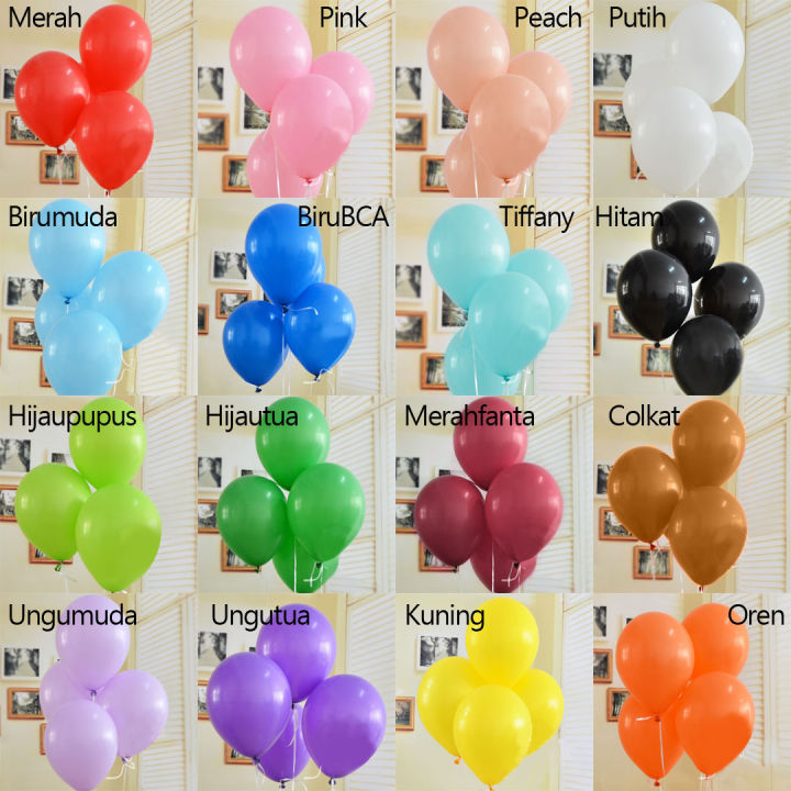 BALON DOFF D320 1 PACK (100 PCS) WARNA WARNI HIGH QUALITY BALON PESTA ...