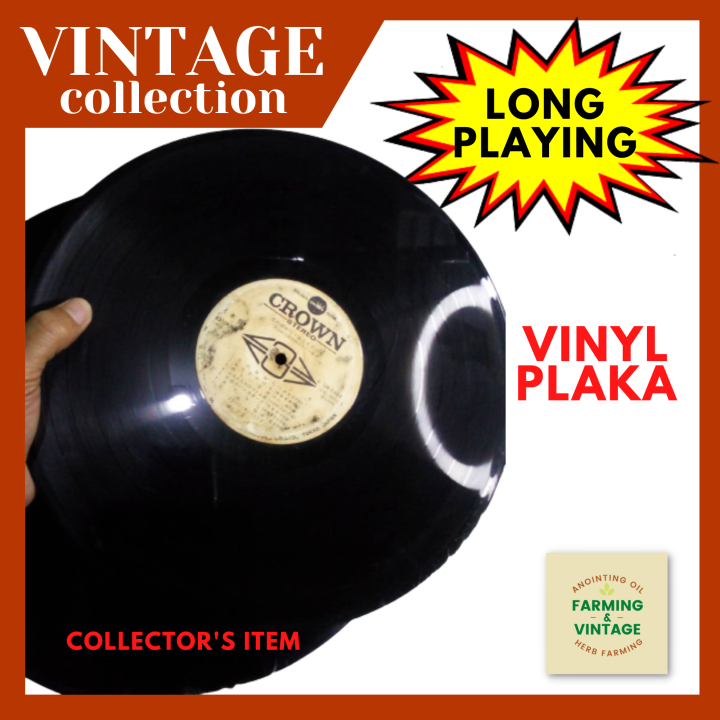 VINTAGE PLAKA VINYL-12" -For DISPLAY COLLECTIBLE PLAKA ENGLISH/JAPANESE ...