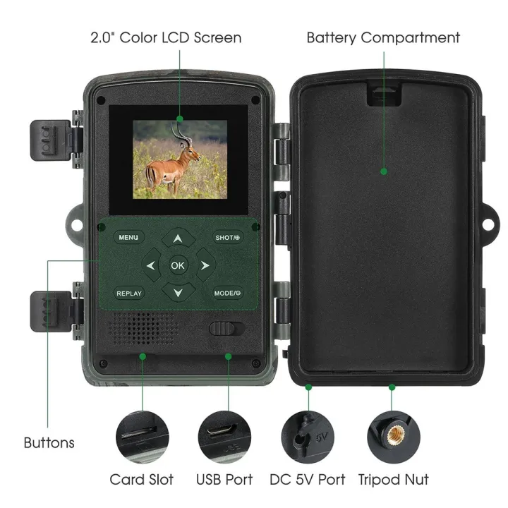 【Play Store on】 Versatile Night Vision Trail Camera for Wildlife ...